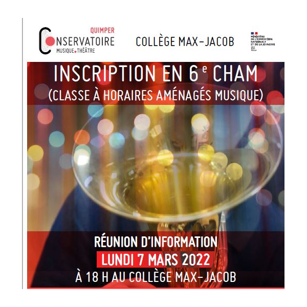 Réunion de présentation des CHAM - 7 mars 2022 - Collège Max Jacob