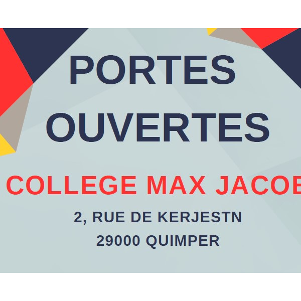 RENTREE 2025 : Portes ouvertes à Max Jacob le 24 janvier - Collège Max ...